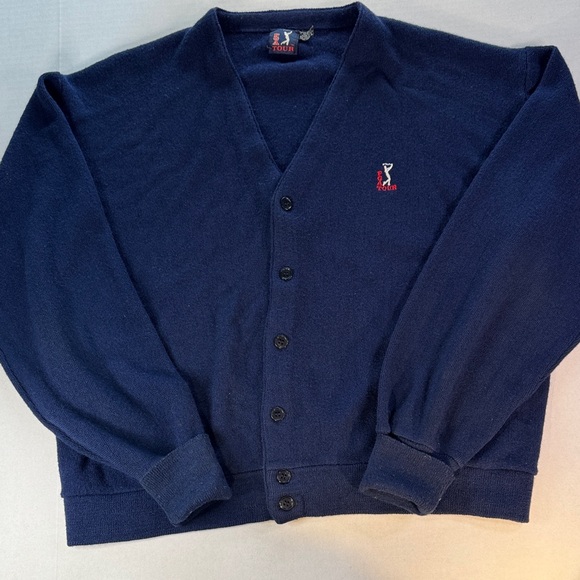 PGA Tour | Sweaters | Vintage Pga Golf Tour Mens Vneck Cardigan Grandpa ...